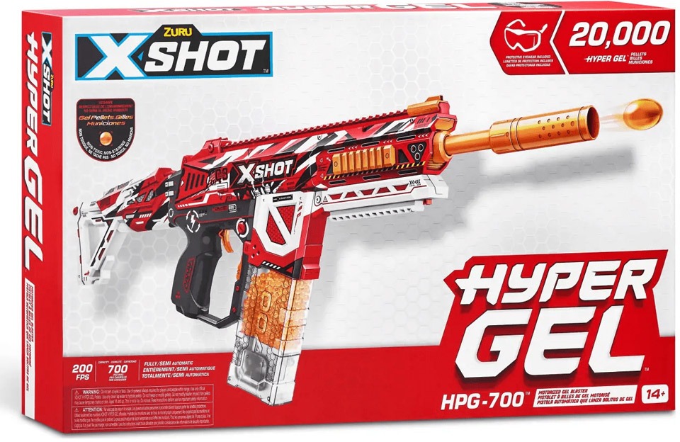 רובה כדורי גל – XSHOT HYPER GEL HPG 700 - צעצועי שגיב