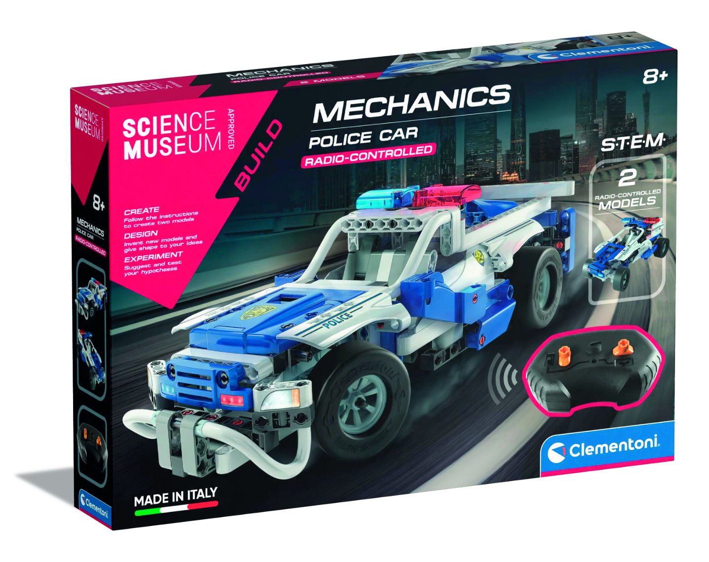 מכונית משטרה עם שלט להרכבה – CLEMENTONI POLICE CAR - צעצועי שגיב